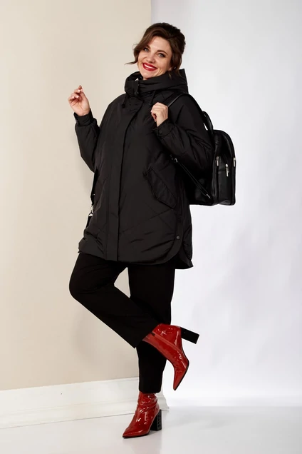 Куртка 2138 черный Shetti купить в интернет магазине Велесмода